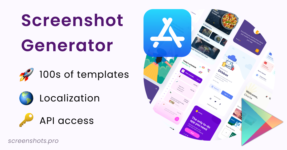 App Store Screenshot Templates [for iOS & Android apps]